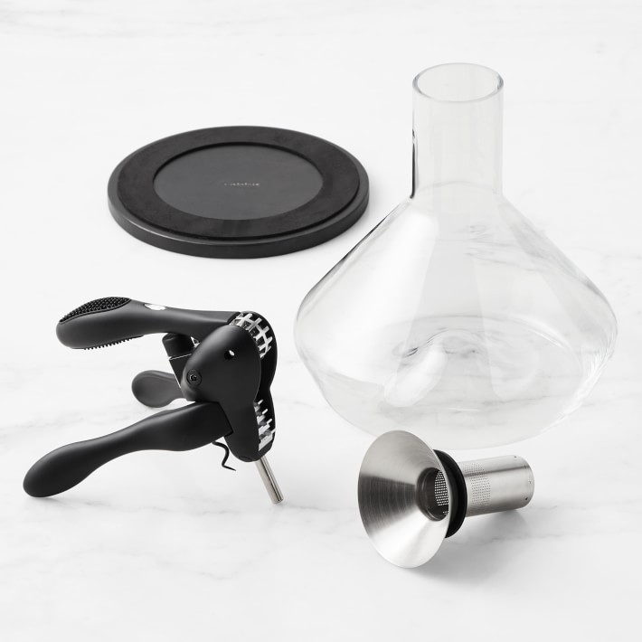 Rabbit Pro Decanter and Lever Corkscrew Gift Set | Williams Sonoma