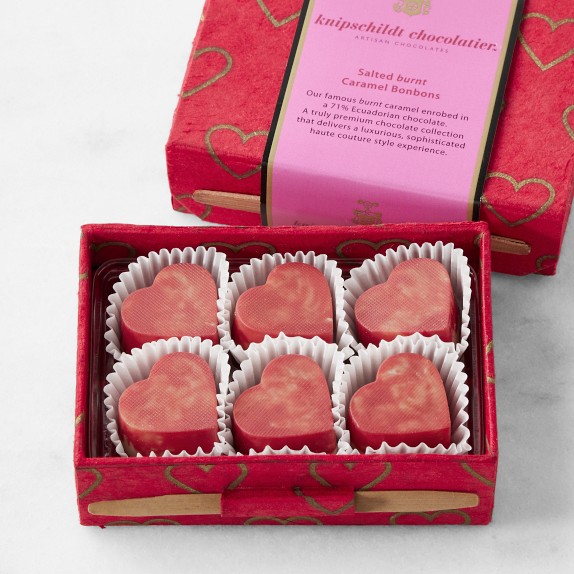 Knipschildt Heart Shaped Salted Caramel Bon Bons, Set of 6 | Williams ...
