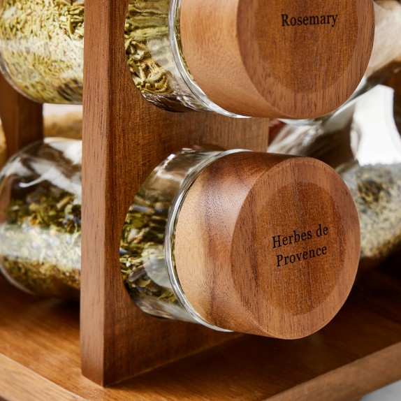 Hold Everything Revolving Spice Rack, Walnut | Williams Sonoma