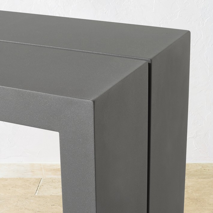 Larnaca Outdoor Metal Dining Bench | Williams Sonoma