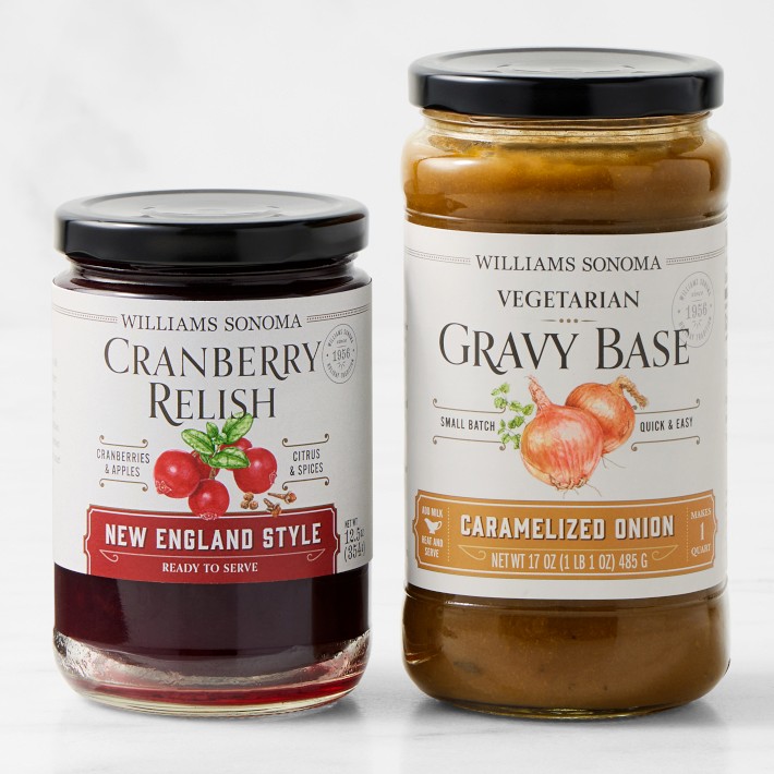 Williams Sonoma Cranberry Relish & Carmelized Onion Gravy Base Set ...