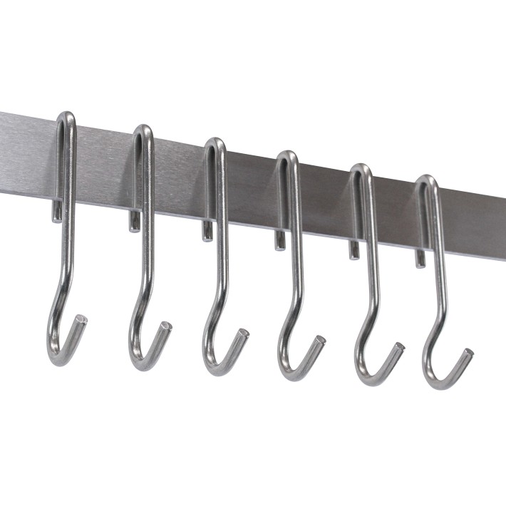 Hammered Steel Enclume Straight Pot Hook | Pot Rack Accessories ...