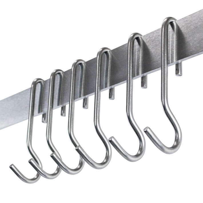 Hammered Steel Enclume Straight Pot Hook | Pot Rack Accessories ...