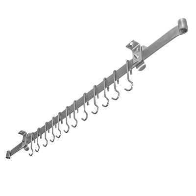 Enclume Low-Ceiling Bar Pot Racks - Hammered Steel | Williams Sonoma