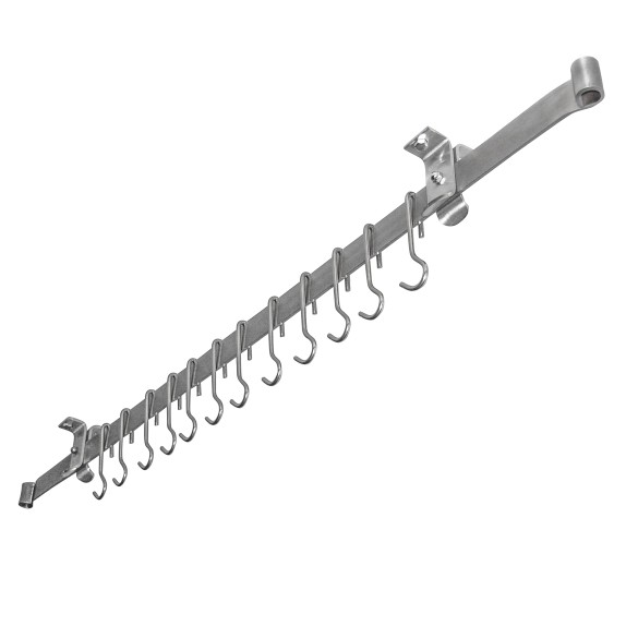 Enclume Low-Ceiling Bar Pot Racks - Hammered Steel | Williams Sonoma