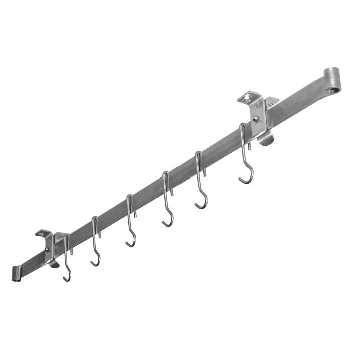 Enclume Low-Ceiling Bar Pot Racks - Hammered Steel | Williams Sonoma