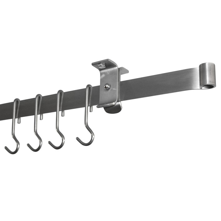 Enclume Low-Ceiling Bar Pot Racks - Hammered Steel | Williams Sonoma
