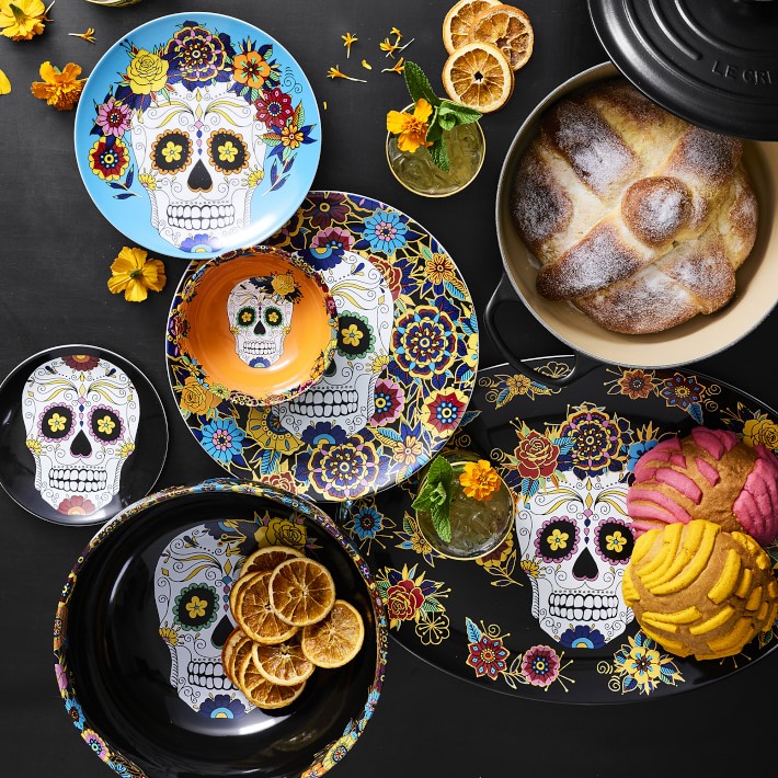 Dia de los Muertos Dinner Plates | Williams Sonoma