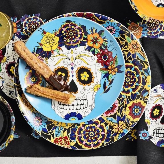 Dia de los Muertos Dinner Plates | Williams Sonoma