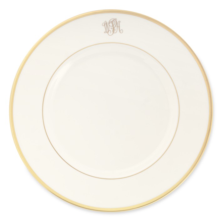 Pickard Signature Monogram Dinnerware Set - Gold | Williams Sonoma