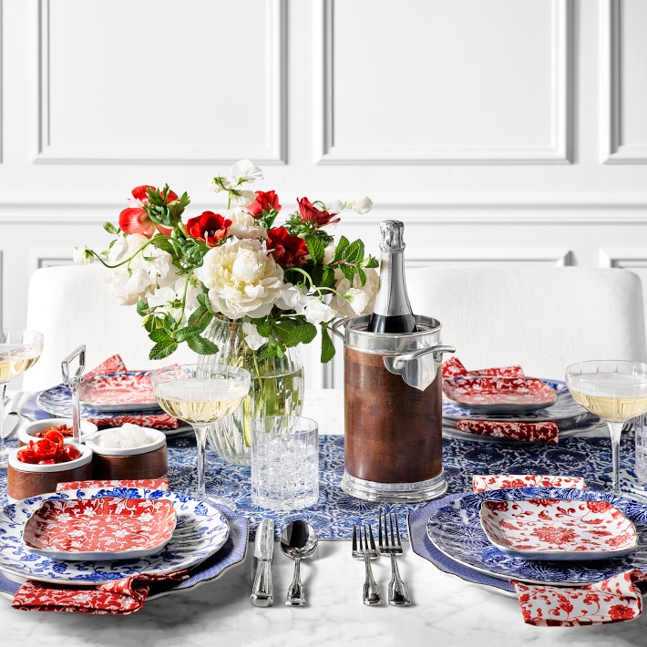 Marlo Thomas Blue Table Runner | Williams Sonoma