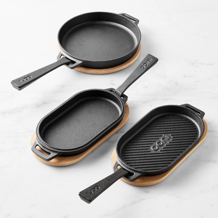 Ooni Cast Iron Skillet, Grizzler & Sizzler Pan Cookware Set | Williams ...