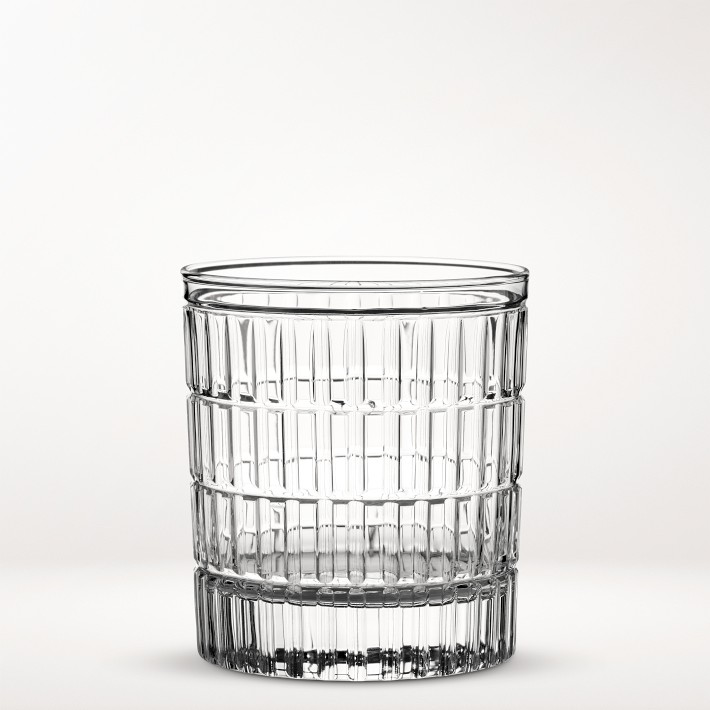 Bamboo Cut Double Old-Fashioned Glasses, Set of 4 | Williams Sonoma Bamboo Cut Double Old-Fashioned Glasses, Set of 4 | Williams Sonoma