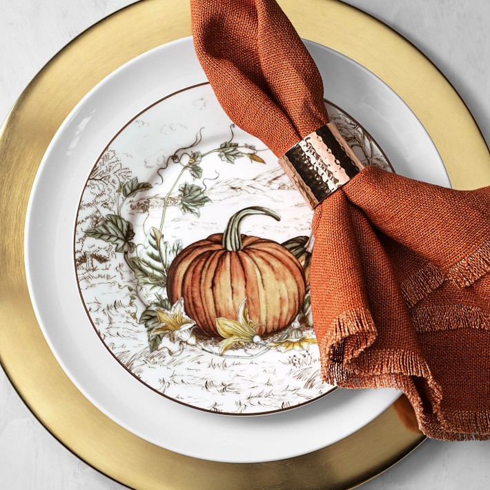 Plymouth Pumpkin Salad Plates - Set of 4 | Williams Sonoma