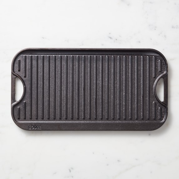 Lodge Seasoned Cast Iron Double Burner Reversible Grill/Griddle ...