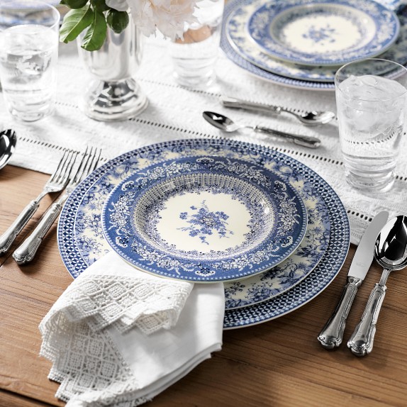 English Floral Dinner Plates, Set of 4 | Williams Sonoma