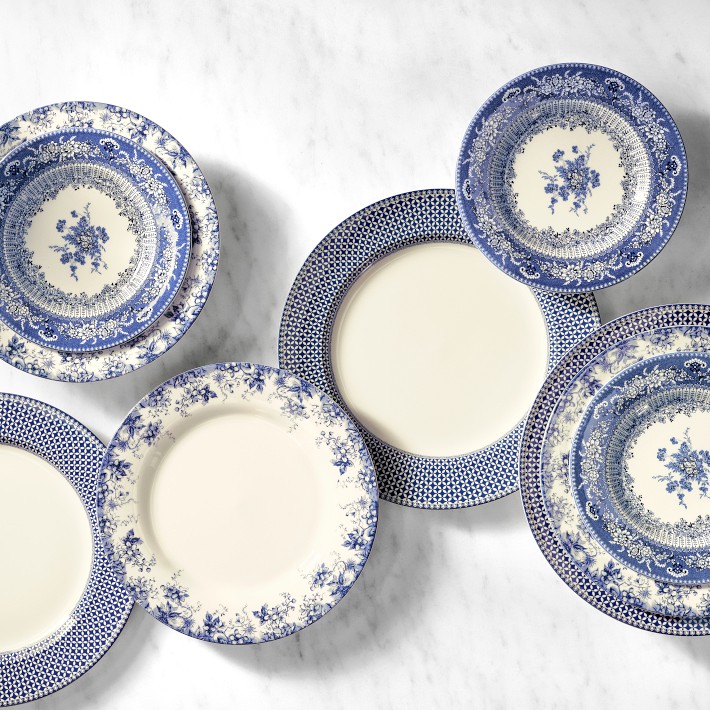 English Floral Dinner Plates, Set of 4 | Williams Sonoma