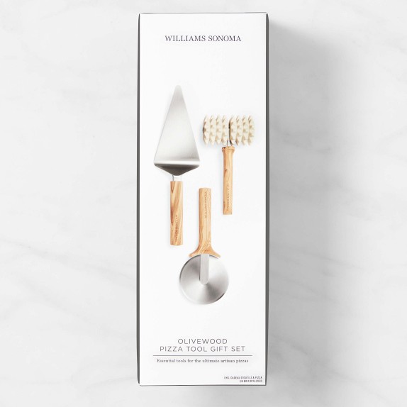 Williams Sonoma Olivewood Pizza Gift Set, 3-Piece Set | Williams Sonoma