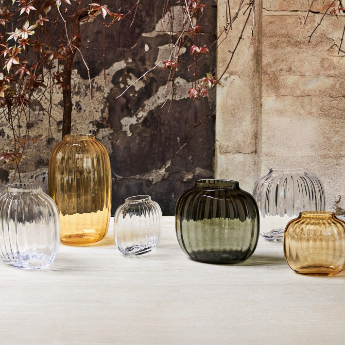 Primula Oval Glass Vase | Williams Sonoma