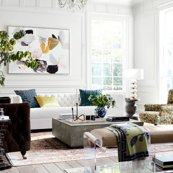 Olive and Tangerine | Large Wall Art | Williams Sonoma