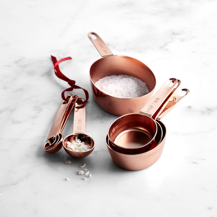 Williams Sonoma Copper Nesting Measuring Cups & Spoons | Williams Sonoma