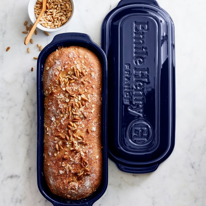 Emile Henry Italian Bread Loaf Pan - Navy | Williams Sonoma