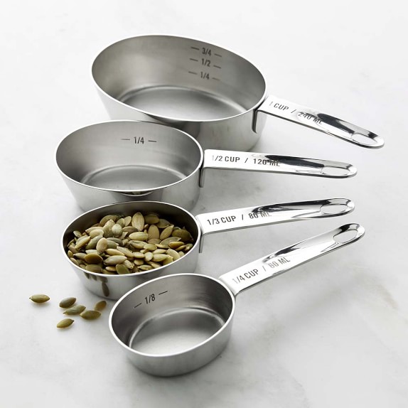 Williams Sonoma Stainless-Steel Nesting Measuring Cups & Spoons Sets ... Williams Sonoma Stainless-Steel Nesting Measuring Cups & Spoons Sets ...