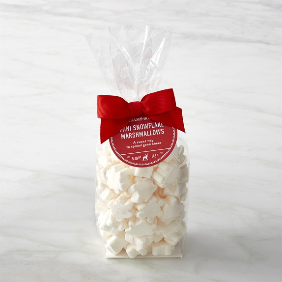 Williams Sonoma Mini Snowflake Marshmallows | Gourmet Candy | Williams ...