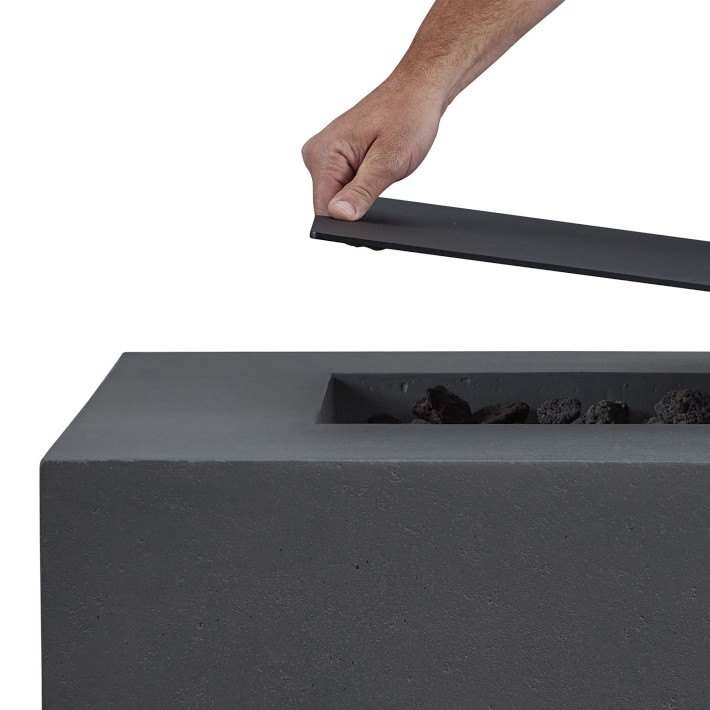 Havana Aluminum Fire Pit Table Lid | Outdoor Heating | Williams Sonoma