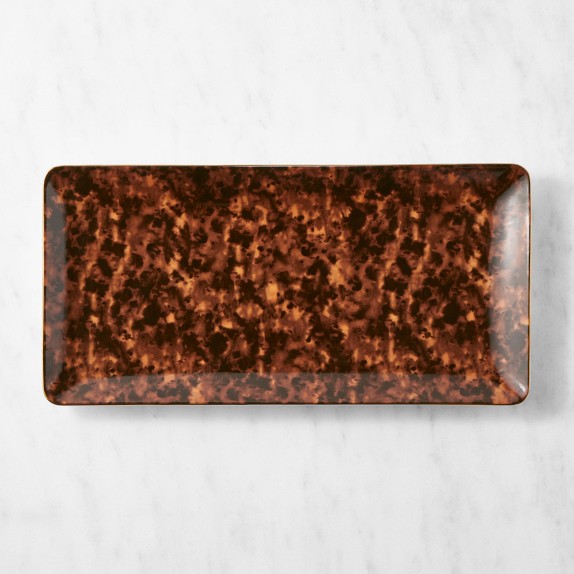 Marlo Thomas Tortoise Shell Rectangular Tray | Williams Sonoma