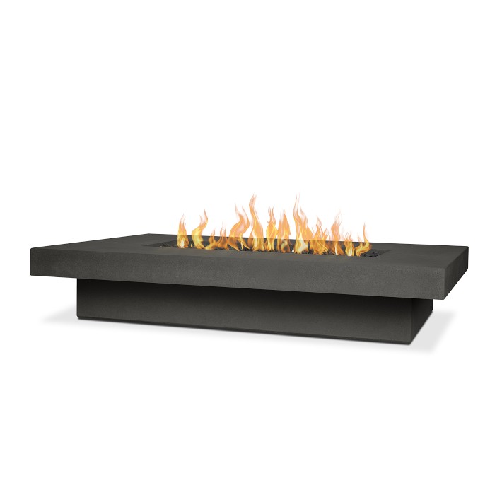 Novato 72" Low Rectangle Propane Fire Table | Williams Sonoma