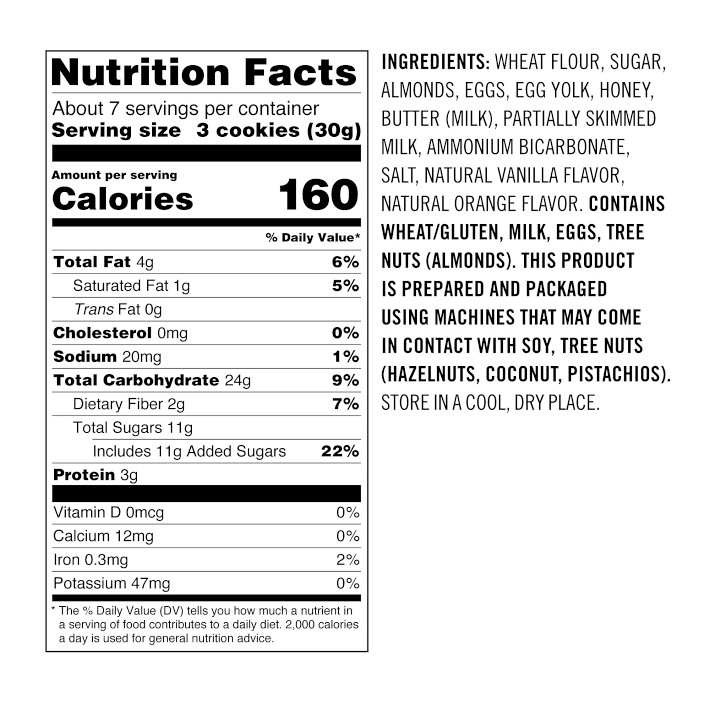 Williams Sonoma Signature Tin, Almond Biscotti | Williams Sonoma