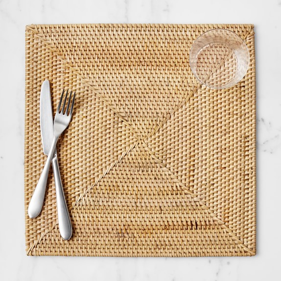 Light Woven Square Placemat | Williams Sonoma