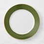 Garden Lattice Dinner Plates, Green Rim | Williams Sonoma