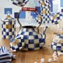 MacKenzie-Childs Royal Check Tea Kettle | Williams Sonoma