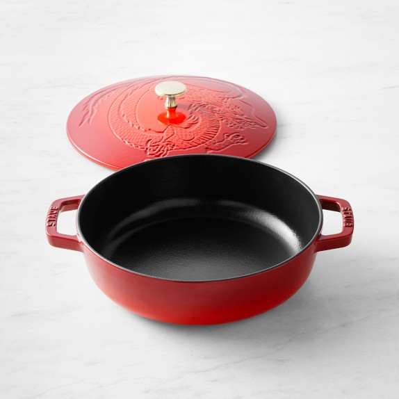 Staub Enameled Cast Iron Braiser with Dragon Lid, 2 1/2-Qt. | Williams ...