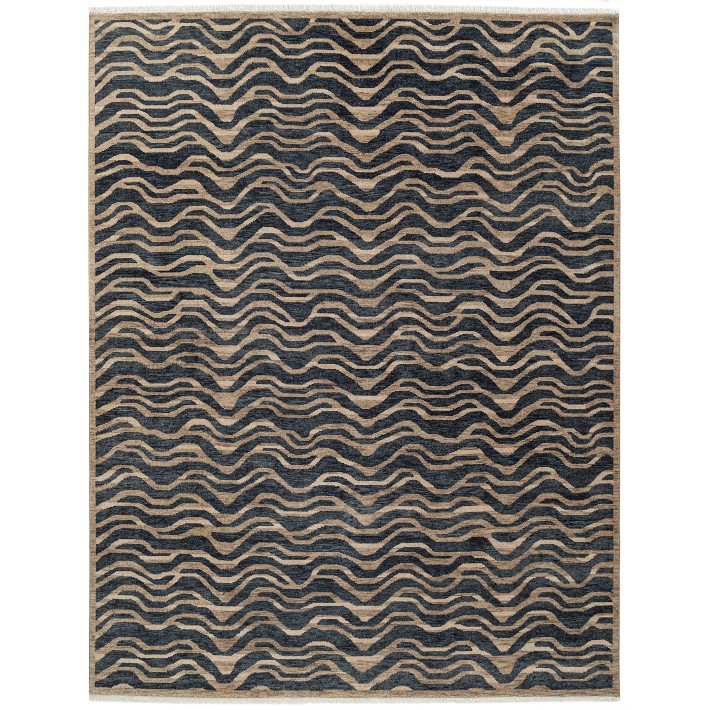 Tiger Stripe Hand Knotted Rug | Williams Sonoma