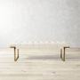 Mixed Material Indoor Bench | Williams Sonoma
