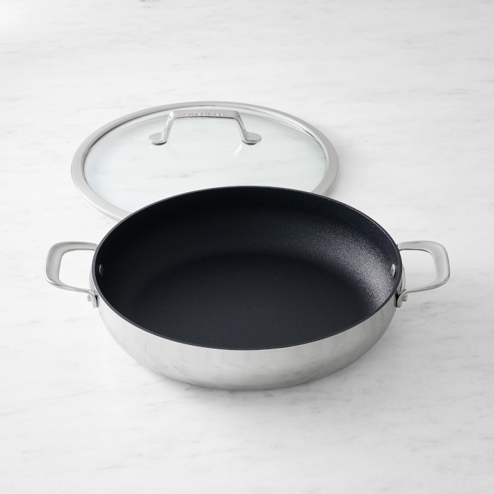 SCANPAN® TSS+ Stainless-Steel Nonstick Chef Pan with Lid, 5 1/2-Qt ...