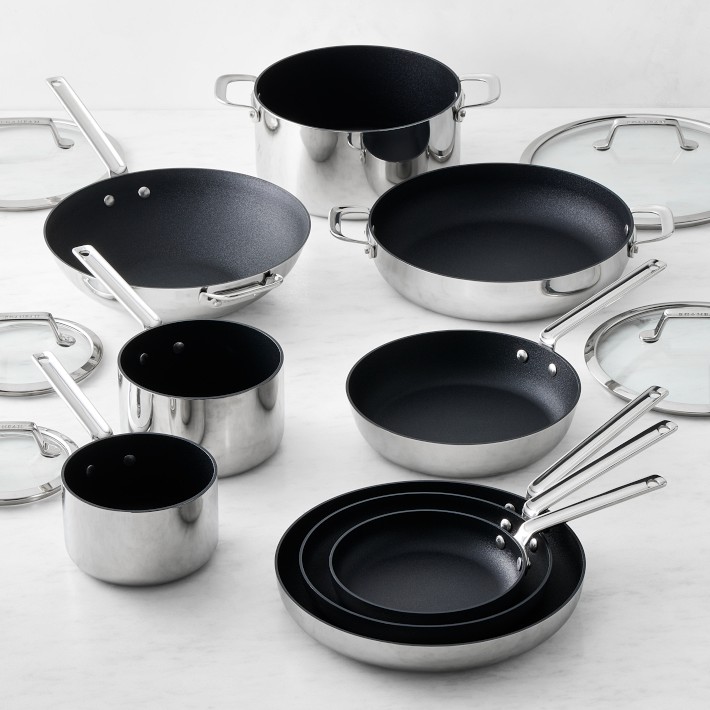 SCANPAN® TSS+ Stainless-Steel Nonstick 14-Piece Cookware Set | Williams ...