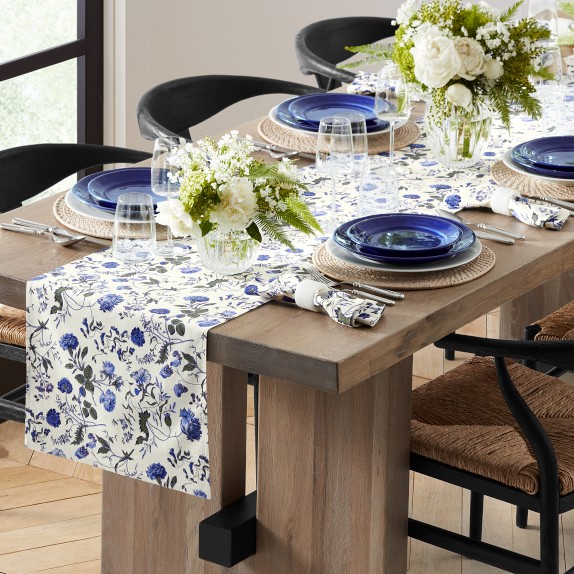 White Floral Table Runner | Williams Sonoma