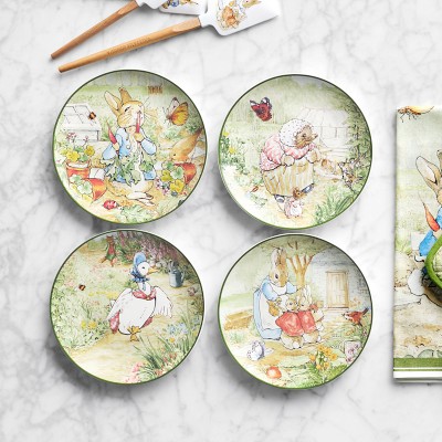 Peter Rabbit™ Mixed Salad Plates, Set of 4 | Williams Sonoma