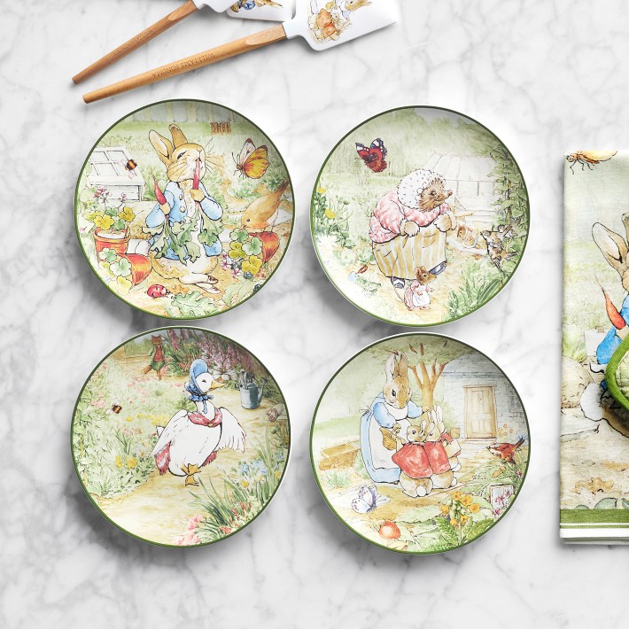 Peter Rabbit™ Mixed Salad Plates, Set of 4 | Williams Sonoma