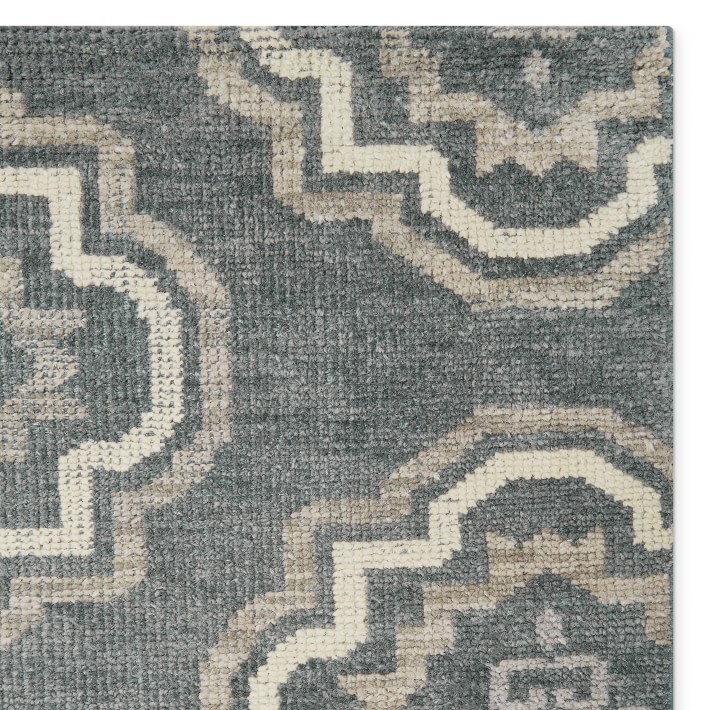 Zenith Hand Knotted Rug Swatch - Steeple Grey | Williams Sonoma