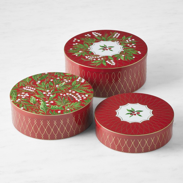 Williams Sonoma Noel Dessert Nesting Tins, Set of 3 | Williams Sonoma