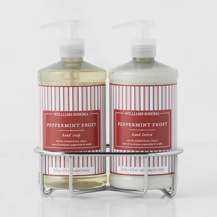 Williams Sonoma Peppermint Hand Soap & Hand Lotion 3-Piece Set ...