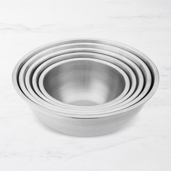 Stainless-Steel Nesting Mixing Bowls, Set of 5 | Williams Sonoma