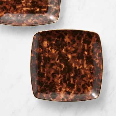 Marlo Thomas Tortoise Shell Mixed Appetizer Plates, Set of 4 | Williams ...
