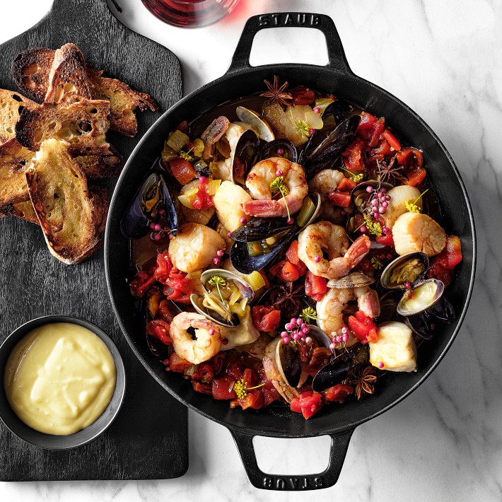 Staub Enameled Cast Iron Stackable Double-Handle Fry Pan | Williams Sonoma