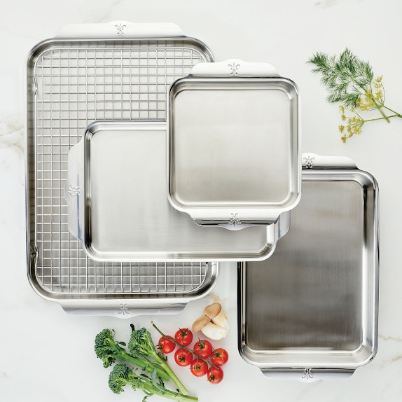 Hestan Provisions OvenBond Stainless Steel Ovenware, Set of 5 ...